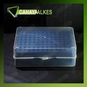Jual Rak White Tip Plastik 96 Lubang Wadah Box Rack Micropipette Tip ...