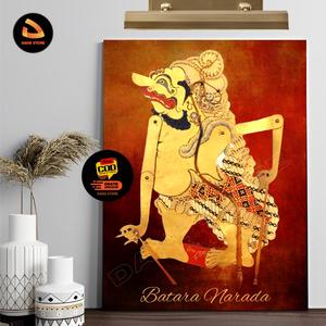 Jual Poster Wayang Kulit Batara Narada Hiasan Dinding Bahan Art Carton ...