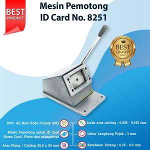 Jual Mesin Plong Pemotong ID Card Alat Potong PVC Cutter Instant 85 ...