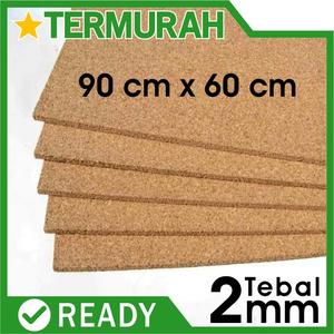 Jual Cork Board 2Mm Pin Sheets Sheet Gabus Lembaran Patah Polos Mading ...