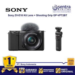 Promo Sony Alpha ZV-E10 / ZVE10 Kit Lens Black with Shooting Grip GP ...