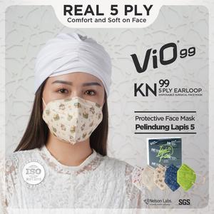 Jual Vio KN99 Mask '10S 5Ply Earloop Idul Fitri masker Ramadhan edition ...