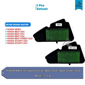 Jual Filter Udara Honda GENIO / BEAT 2020 / BEAT STREET 2020 - YOURDAN ...