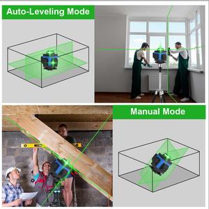 Jual Laser 16 Garis 4D, Pengukur Rata Sendiri 360 Garis Hijau ...