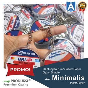 Jual GANTUNGAN KUNCI Ganci AKRILIK INSERT PAPER BULAT 2 sisi Custom ...