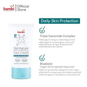 Jual BAMBI DERMACARE Intensive Hydrating Baby Face Cream Dry Sensitive ...