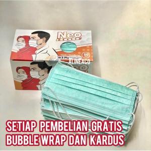 Jual Masker Hijab Neo Health Medis 3 PLY 50 PCS Headloop - Kota ...