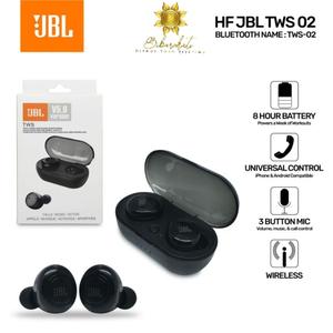 Jual TWS-02 headset bluetooth jbl v5.0 stereo music hansfree extra bass ...