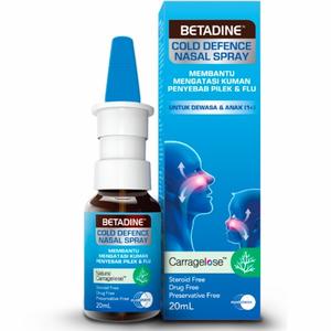 Jual BETADINE Cold Defence Nasal Spray Dewasa dan Anak [20 mL] Limited ...