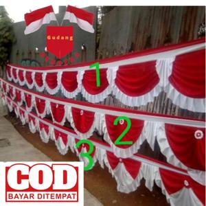Jual Unik Bendera Panjang Bendera Background merah putih Limited - Kota ...