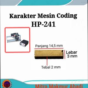 Jual Karakter huruf & angka mesin coding hp 241 - Jakarta Barat ...