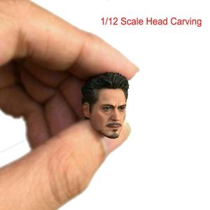 Jual 1/12 Tony Stark Head Sculpt Model Robert Downey Jr. Head - Kota ...
