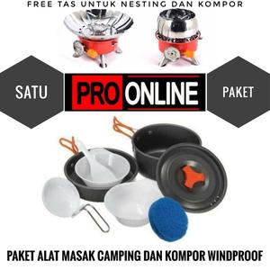 Jual Paket Hemat Alat Masak Kemping Gunung. Cooking Set Nesting 2 ...