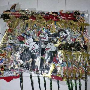 Jual Wayang Alusan Kulit Sapi Asli Borongan Wayang 22 Karakter Wayang ...
