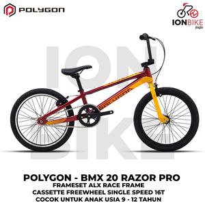 Jual Sepeda BMX 20 Polygon Razor PRO Terbaru Alloy Race Balap Anak SD ...