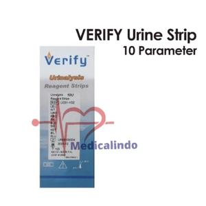 Jual Strip Urine Verify 10 Parameter 10P Urinalysis Reagent Strip isi ...