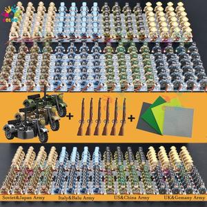 Jual New Military Ww2 Figures Building Blocks Us Soviet Uk Army - Kota ...