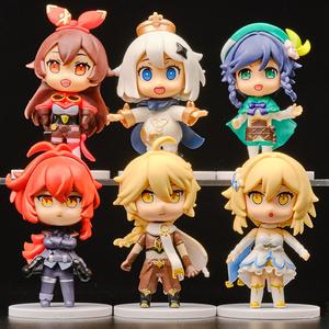 Jual 6Pcs/Set Genshin Impact Paimon Anime Figure Paimon Action - Kota ...