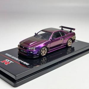 Jual Inno 1:64 Changing Color Purple Nissan Skyline Gt-R R34 Car - Kota ...