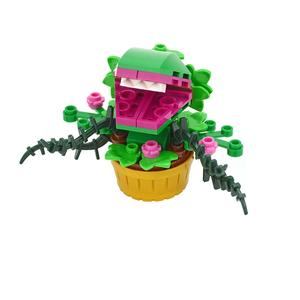Jual Moc Mini Chomper Flower Plant Building Blocks Set Man Eater - Kota ...