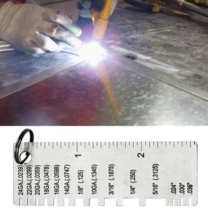 Jual Stainless Steel Weld Measuring Ruler Metal Sheet Thickness Gauge ...