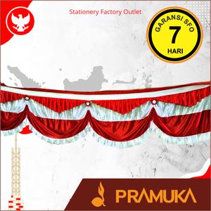 Jual Bendera Background Sultan Premium 5 Gelombang - Merah Putih HUT RI ...