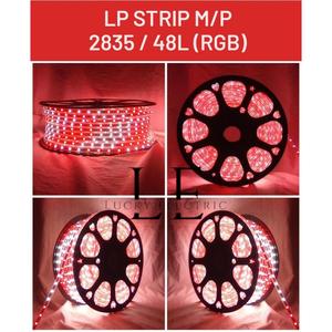Jual LAMPU LED STRIP MERAH PUTIH & WARNA WARNI SELANG RGB 2835 100M ...