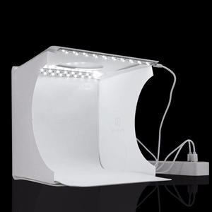 Jual foto studio mini foto box photo studio photo box dengan 2 lampu ...