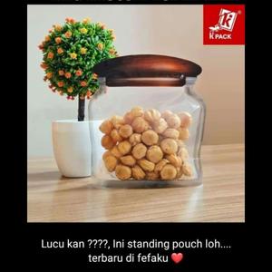 Jual Plastik Standing Pouch Lucu dan Unik Bentuk Toples Fancy Pack Jar ...