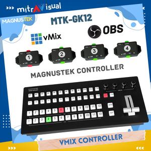 Promo MAGNUSTEK MTK-GK12 for VMIX OBS Keyboard Controller Tally ...
