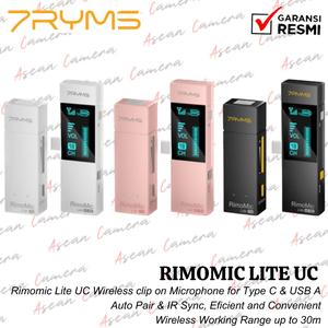 Jual 7RYMS RimoMic Lite UC Mini UHF Wireless Microphone USB Type-C ...