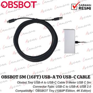 Jual OBSBOT 5m (16ft) USB-A to USB-C Cable Tiny Series - Jakarta Utara ...
