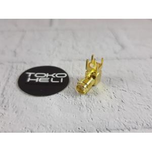 Jual SMA Female Adapter Right Angle PCB Edge Mount Solder RF Connector ...