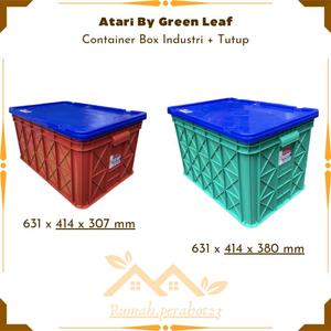 Jual Green Leaf Container Box Industri + Tutup Atari / Box Container ...
