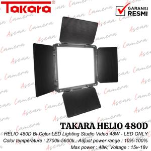 Jual Takara HELIO 480D Bi-Color LED Lighting Studio Video Light 48W ...