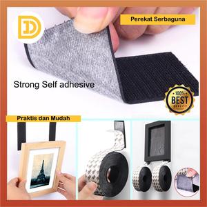 Jual Perekat Kain Double Tape 1 Set Hook dan Loop Velkro 2 Sisi ...