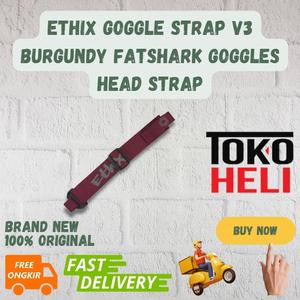 Jual ETHIX Goggle Strap V3 BURGUNDY Fatshark Goggles Head Strap ...