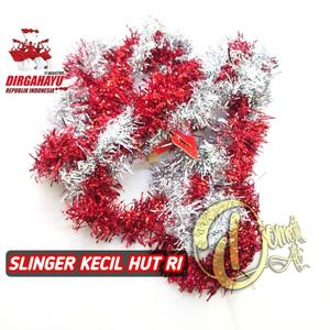 Jual SLINGER KECIL HUT RI / tinsel / slinger polos warna / slinger ...