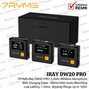 Jual 7RYMS iRay DW20 PRO 2.4Ghz Wireless Microphone with Charging Case - Jakarta Utara - Asean ...