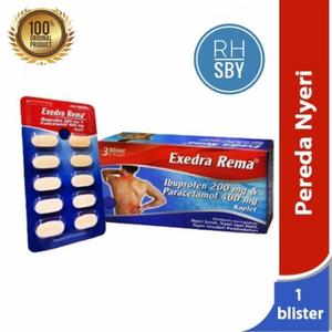 Jual Obat Demam / Paracetamol 400mg+Ibu Profen 200mg / Exedra Rema ...