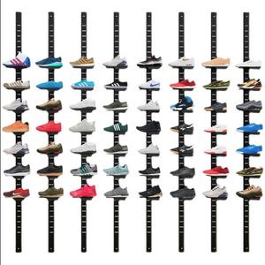 Jual Shoe Store Shoe Rack Display Rack Commercial Shoe Rack Shop Wall ...