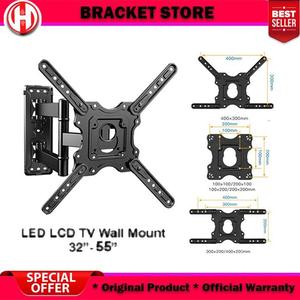 Jual BRACKET TV 32 40 43 50 55 INCH, SWIVEL BRECKET TV NORTH BAYOU NB ...
