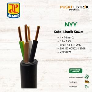 Jual NYY 4x16 mm2 /100mtr Jembo Kabel listrik kawat - 1m - Jakarta Barat - Pusat Listrik ...