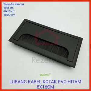 Jual Tutup Lubang Kabel Kotak 8 x 16 BLACK Meja Kantor Cable Hole ...