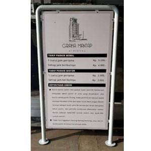 Jual Rambu Tarif Parkir Ukuran 60 x 120 cm. Custom - Kota Denpasar ...