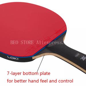 Jual Loki 9 Star Racket Carbon Sticky Rubber Original Loki 9 Stars ...