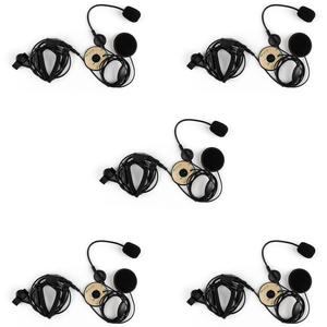 Jual Artudatech 5Pcs 2 Pin Single Motorcycle Helmet Headset Adjustable ...