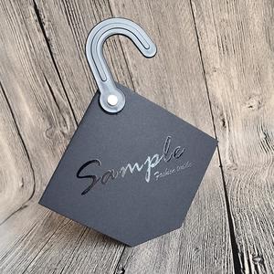Jual 50Pcs Black Paper Swatch Header Hangers For Textile Material ...