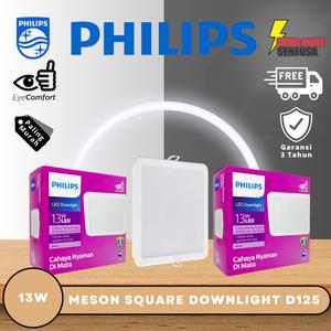 Jual Philips Lampu LED Downlight / Plafon Meson Square / Persegi 13w ...