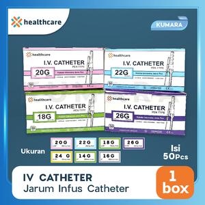 Jual HEALTHCARE - IV. Catheter / Jarum Infus Catheter - BOX - 22G ...